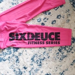 Six Deuce | Pants & Jumpsuits | Six Deuce Pink Fitness Compression ...